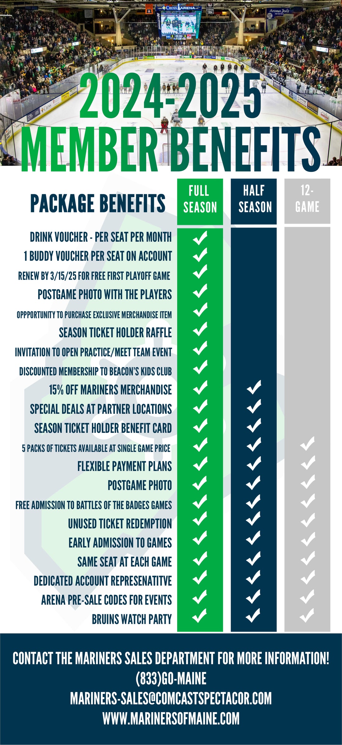 12 Game Plan Deposit – Official Maine Mariners Team Store