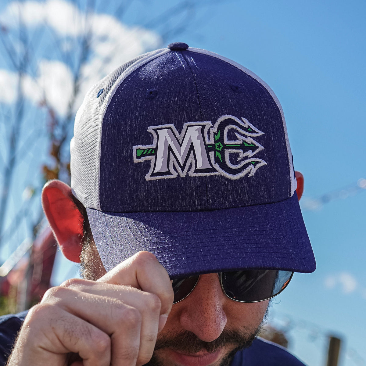 Navy Trident Logo Hat – Official Maine Mariners Team Store