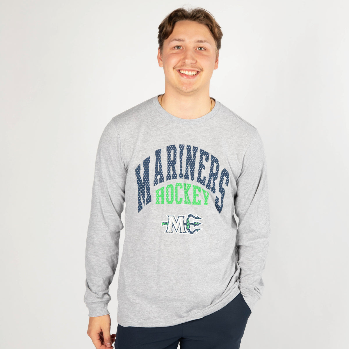 Mariners Hockey Grey Long Sleeve – Official Maine Mariners Team Store